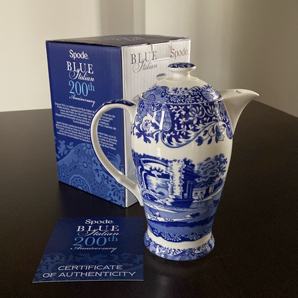 Spode | Dining | Spode Blue Italian 20th Anniversary Hot Beverage Pot ...